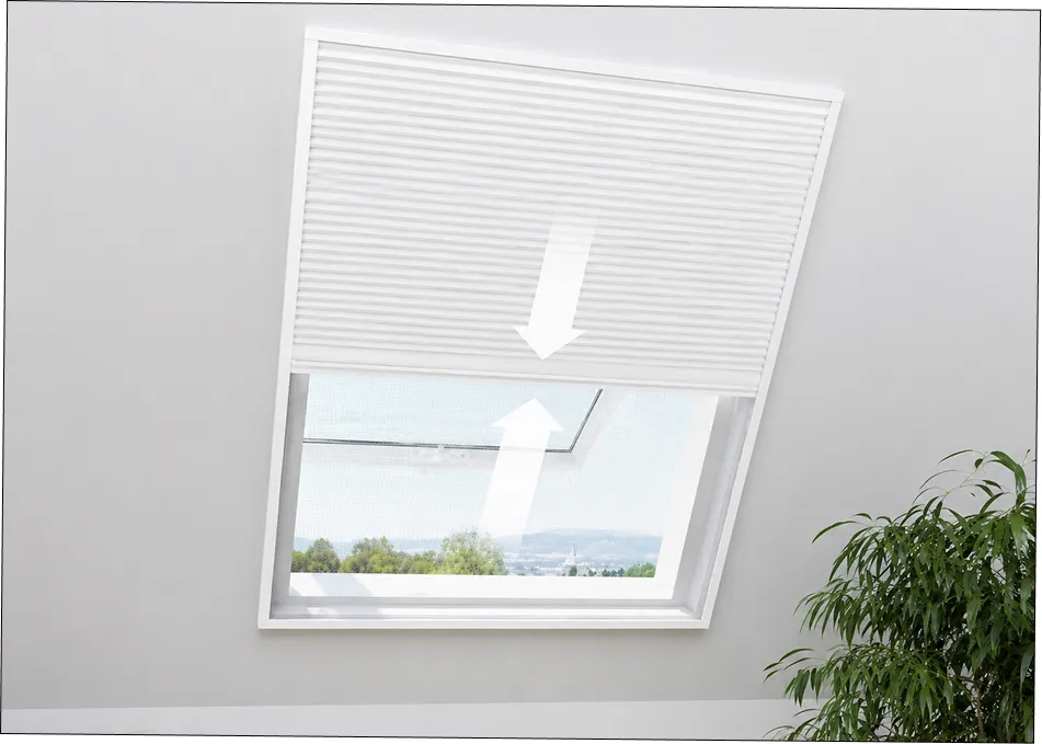 Skylight Insect Screen | 2-in-1 Pleated Fly Screen & Sunshade